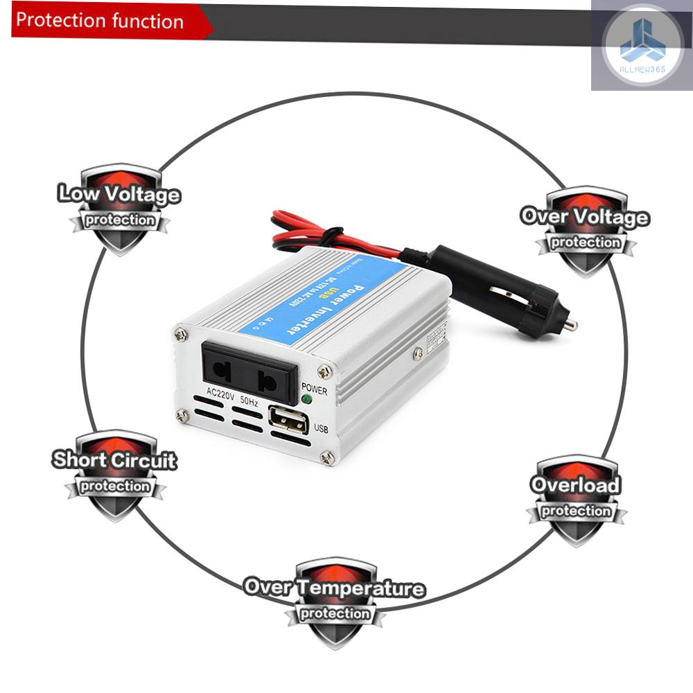 Mua Portable Car Power Inverter 200W DC 12V to AC 220V Charger ...