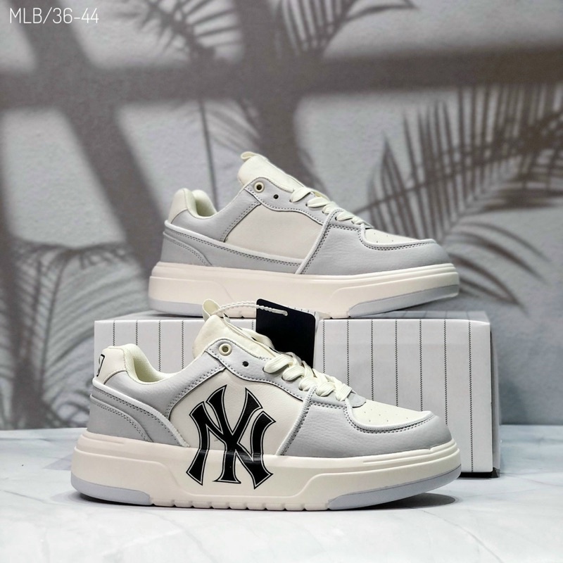Giày thể thao MLB Chunky Liner White Black Gray Giày Sneaker Trắng Đen ...