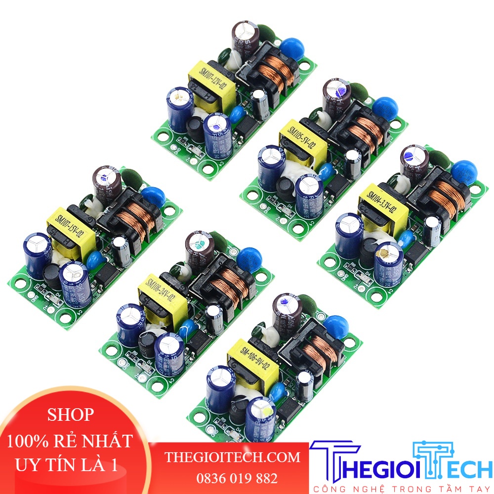 1 Bộ chuyển đổi chính xác AC-DC màu xanh lá AC 220V sang 3.3V 5V 9V 12V ...