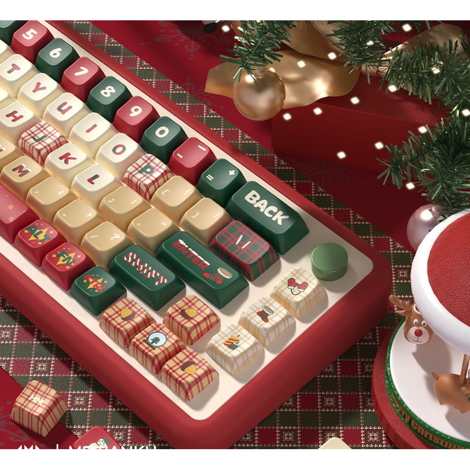 Keycaps Chủ Đề Đêm Giáng Sinh Nguyên Bản, Keycap Phím 138/158, Chiều Cao MDA/CHERRY, Thăng Hoa ...