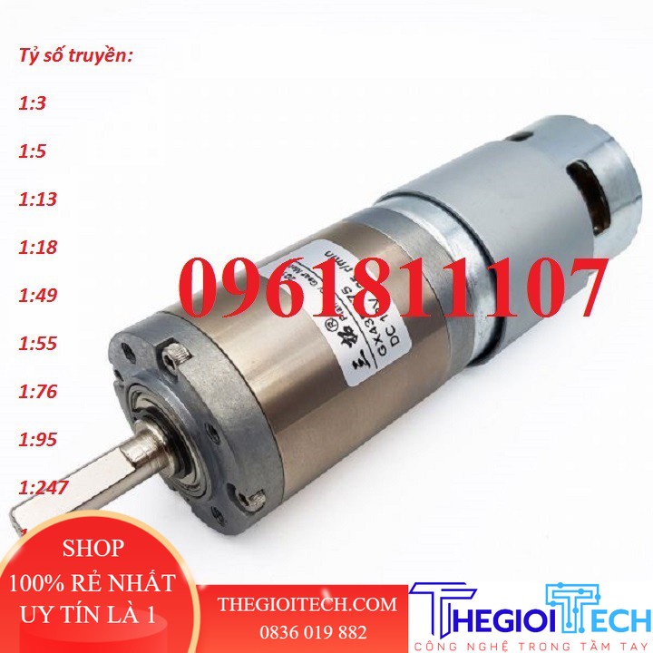 Motor giảm tốc 775 12V 24V hộp số planetary, motor giảm tốc 12V 775 ...