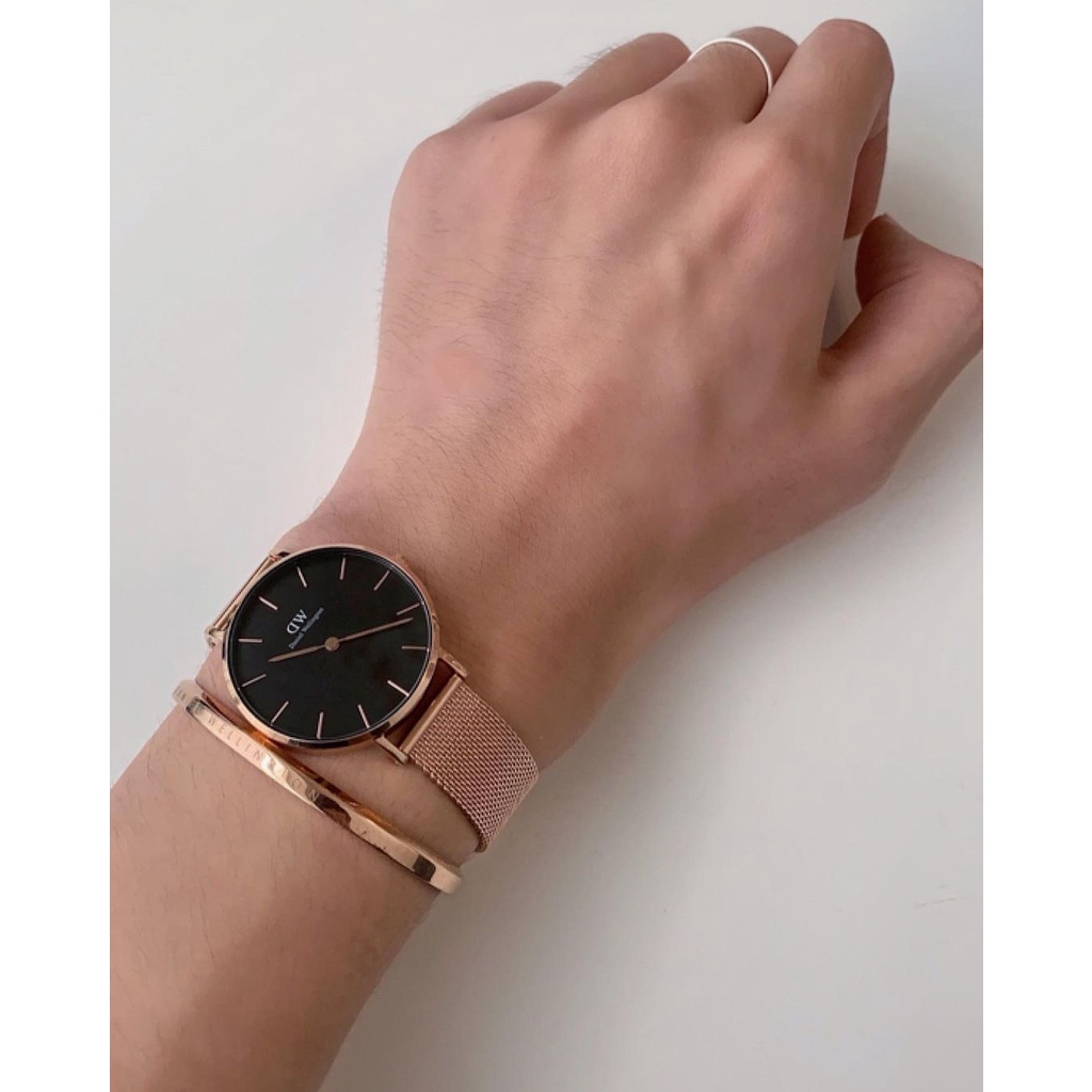 Đồng Hồ Nữ Daniel Welington Classic Petite Melrose Black Vòng Tay DW ...