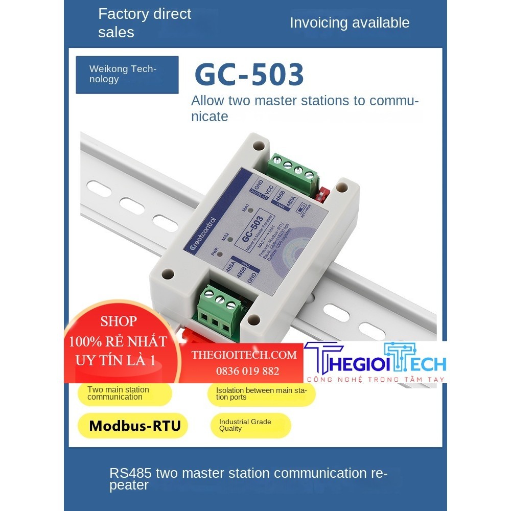 Bộ Chia Sẻ Dữ Liệu Giao Thức Modbus 485 Trạm Chính Chuyển Tiếp Trạm ...