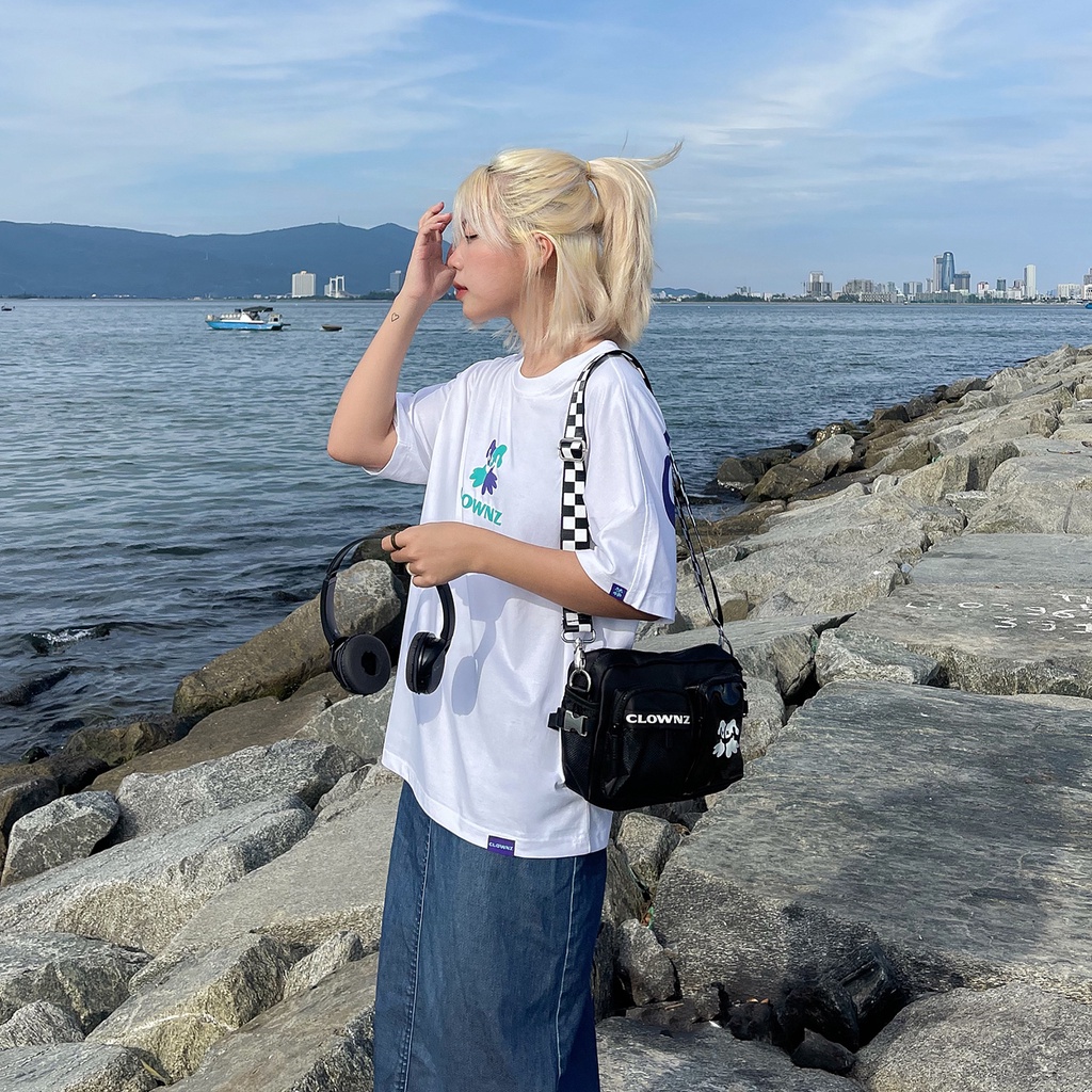 Túi đeo chéo local brand ClownZ Satchel New Logo vải canvas nam nữ thời ...