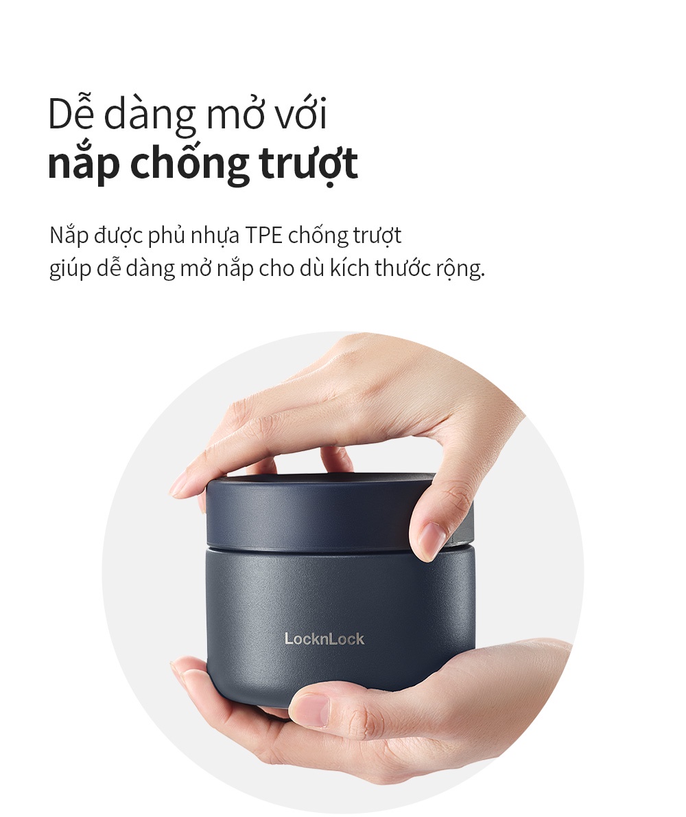 Bộ hộp cơm giữ nhiệt Lock&Lock Pump Vacuum Lunch Box (300ml*2, 500ml*1 ...