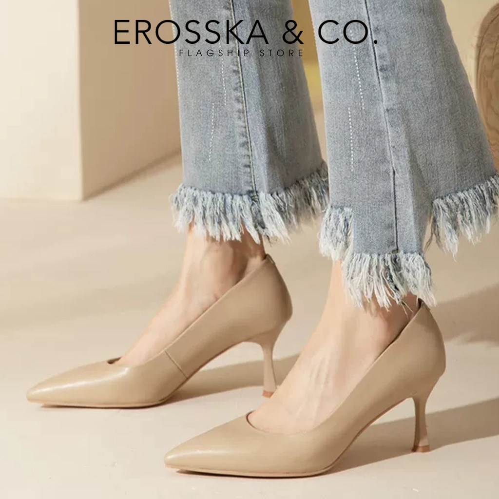 Carl & Ane - Giày cao gót bít mũi thời trang công sở gót nhọn cao 7cm ...