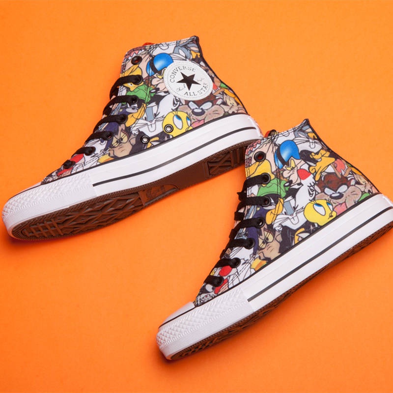 Mua * * Gi Y bata v i * Giày Vải canvas Cổ Cao Phong Cách Hoạt Hình ...