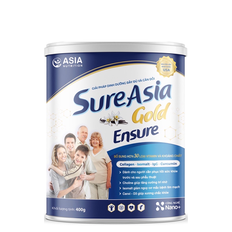 Mua Sữa Sure Asia Gold Ensure [1 Hộp 900g] Sản phẩm chính hãng nguyên ...