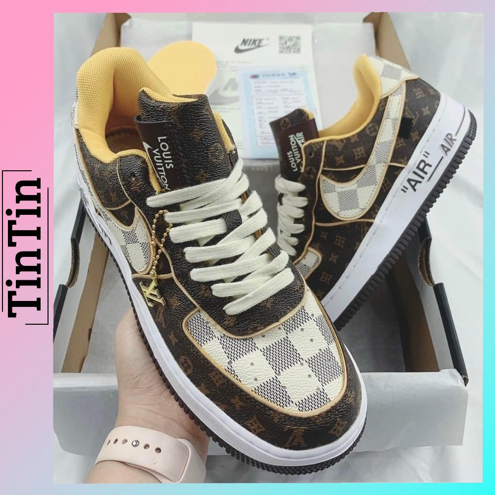 Mua Giày Nike LV AF1 Màu Nâu, Sneaker Nike Air Force 1 LV Bản Cao Cấp ...