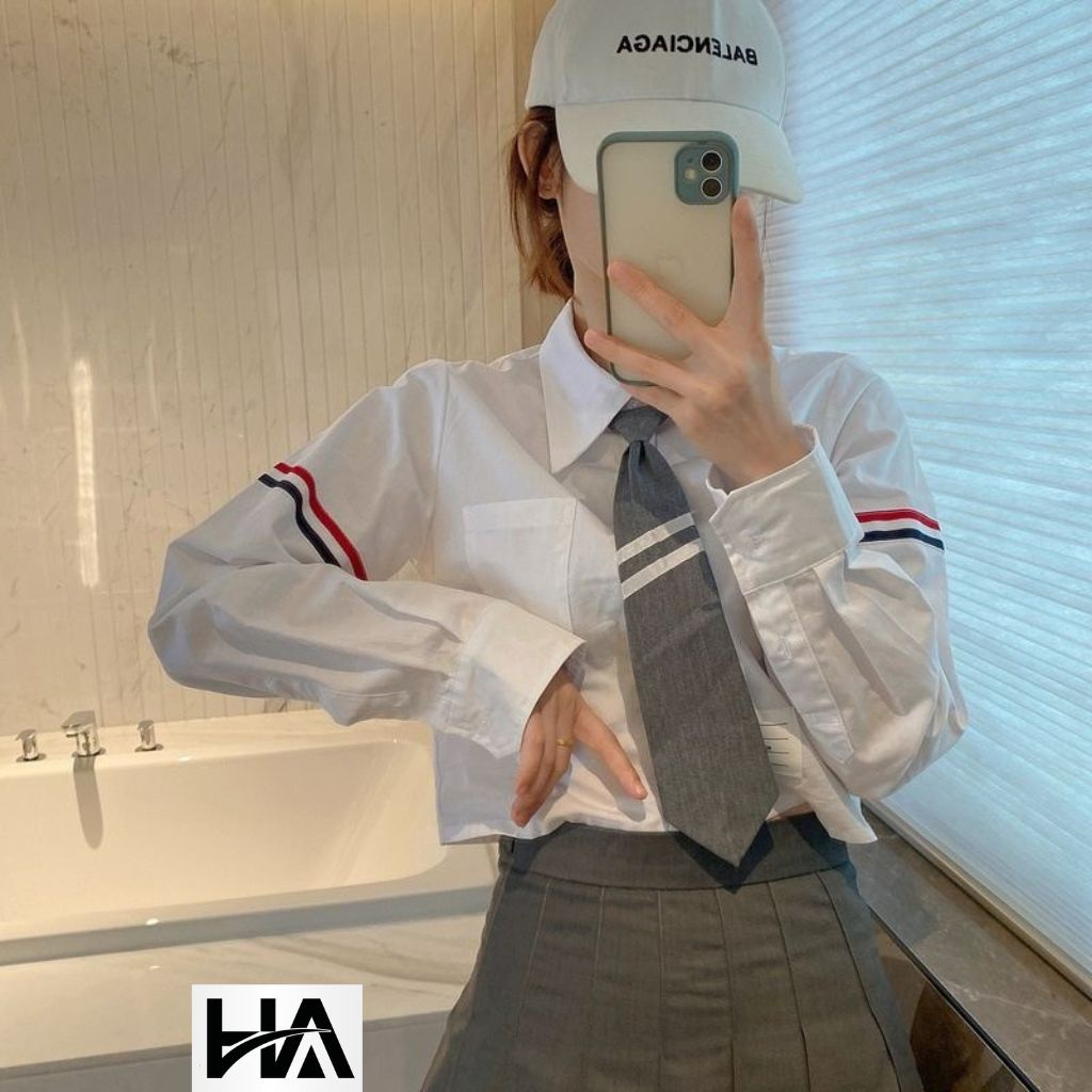 Mua Áo sơ mi thom browne HA207 trắng hot bán chạy nhất thị trường áo sơ ...
