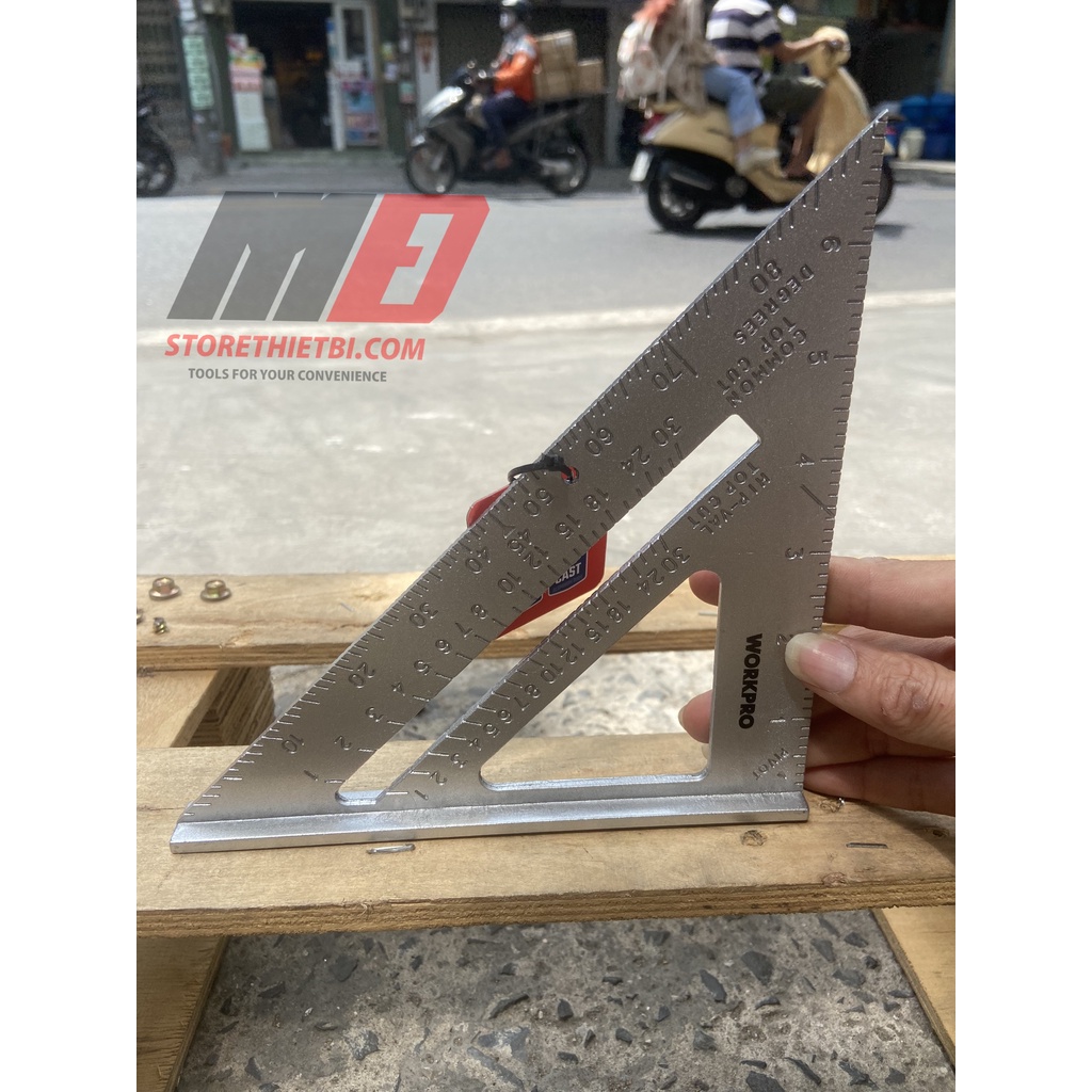 Mua Wp264007 Thước đo êke góc vuông hình tam giác bằng nhôm 7 inch ...