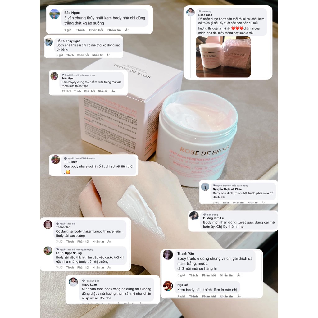 Mua Kem body rose de seoul 200g hạn 2026 Dưỡng Ẩm, Dưỡng Trắng, Không ...