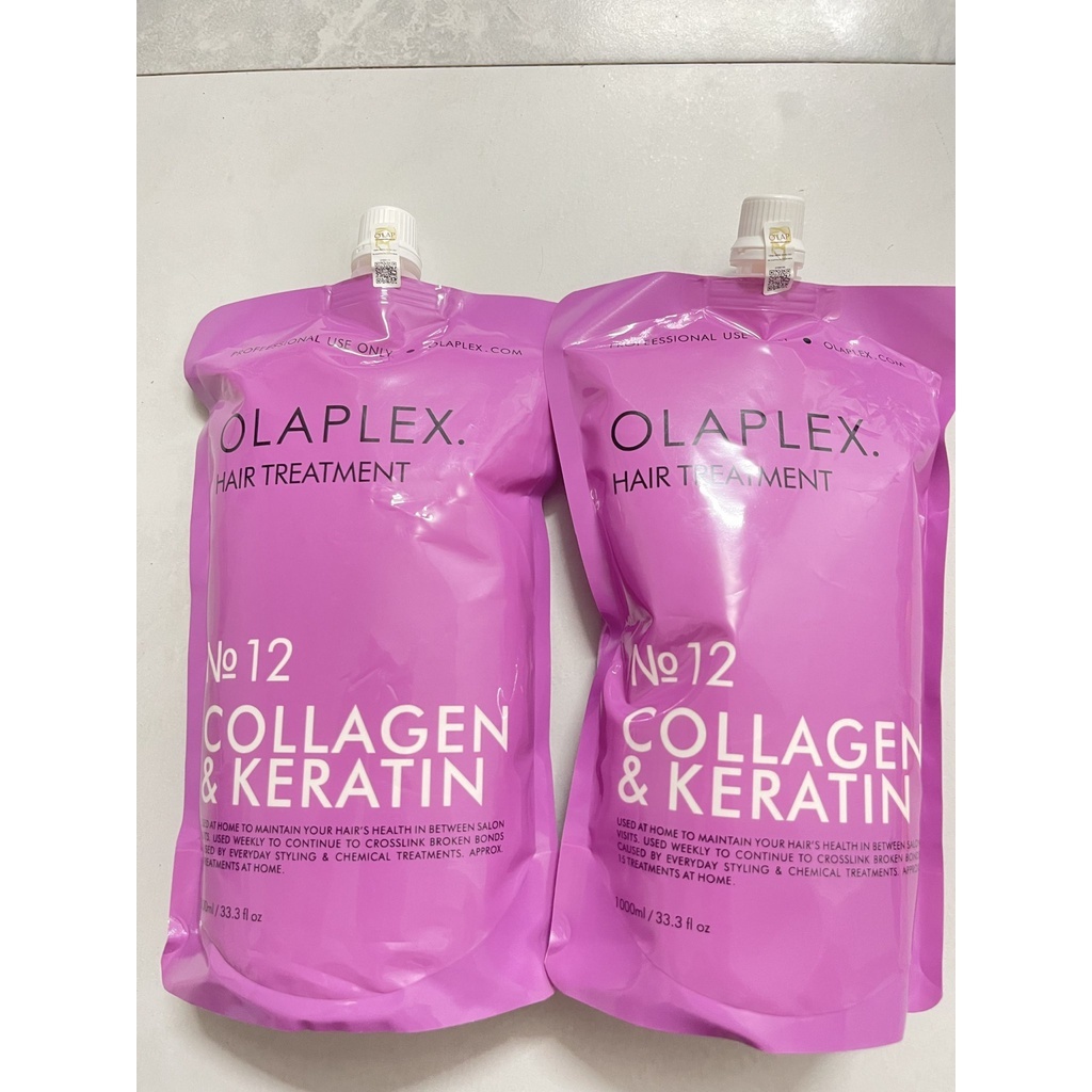 Hấp Ủ Phục Hồi Tóc Hư Tổn Nặng Keratin Collagen OLAPLEX NO.12 1000ml ...