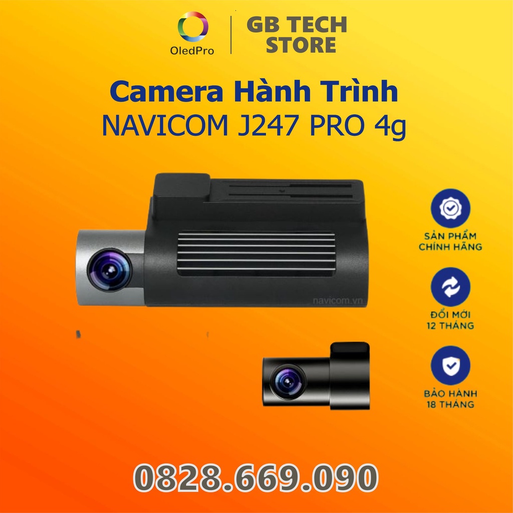 Pro Camera Hành Trình NAVICOM J247 PRO 4g Trước + Sau Chính Hãng ô tô ...