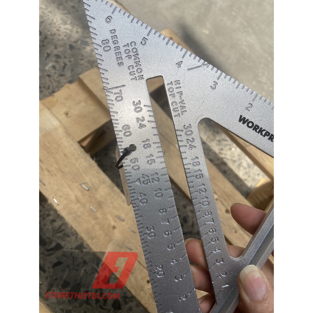 Mua Wp264007 Thước đo êke góc vuông hình tam giác bằng nhôm 7 inch ...