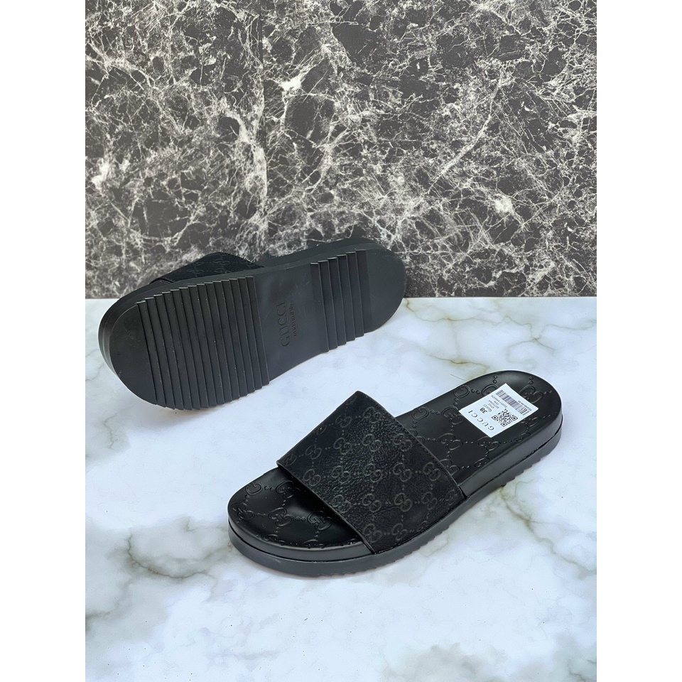 Mua Dép DI.OR quai ngang nam full Box LOGO khắc chìm _Dép lê nam đế ...