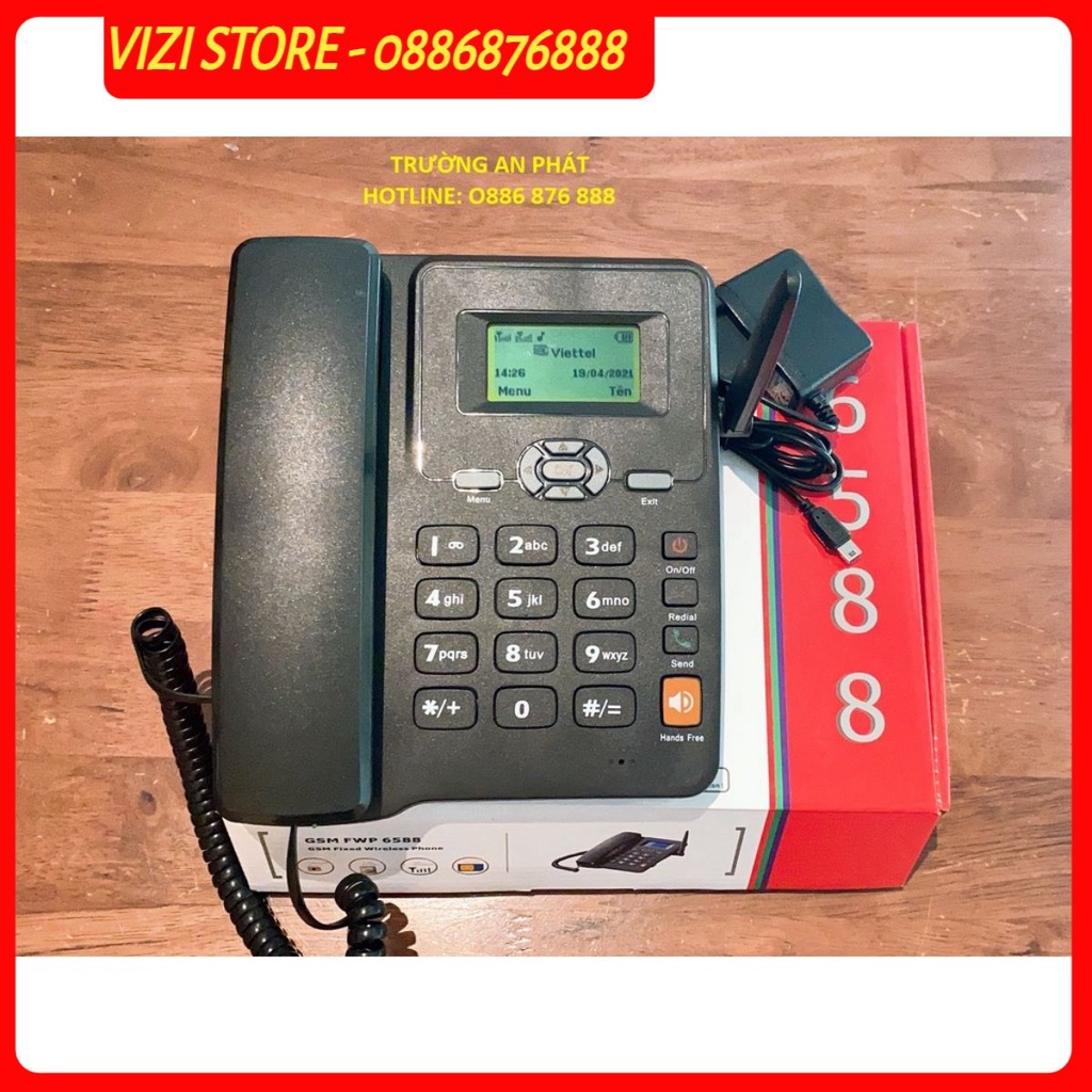 Mua Điện thoại bàn không dây lắp sim di động GPhone, HomePhone chính ...