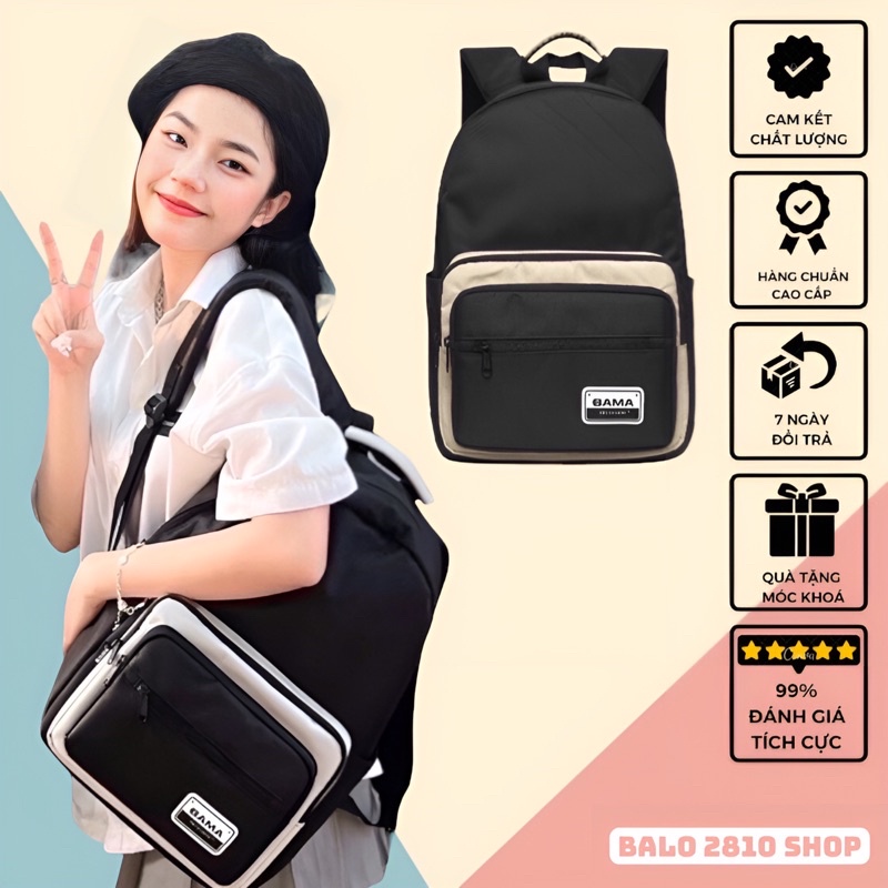 Balo Bama Modern Backpack - BALO 2810 SHOP - Balo Bama Đi Học Chất Vải ...