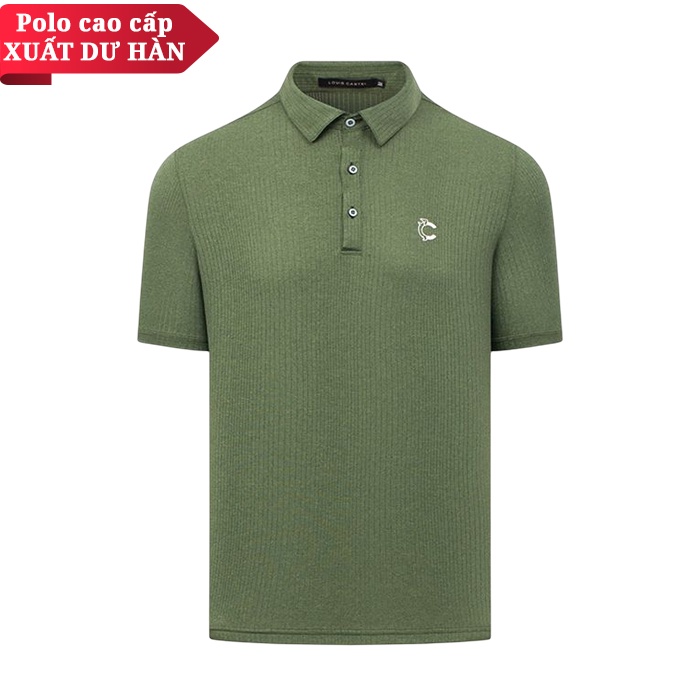 Mua Áo polo nam xuất Hàn Louis Castel/ Áo thun nam cao cấp, vải co giãn ...