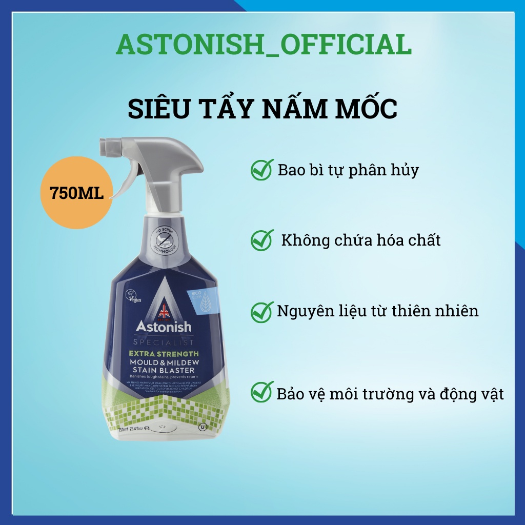 Tẩy nấm mốc ASTONISH tẩy mốc tường nhà mốc silicon cao gioăng cửa cao ...