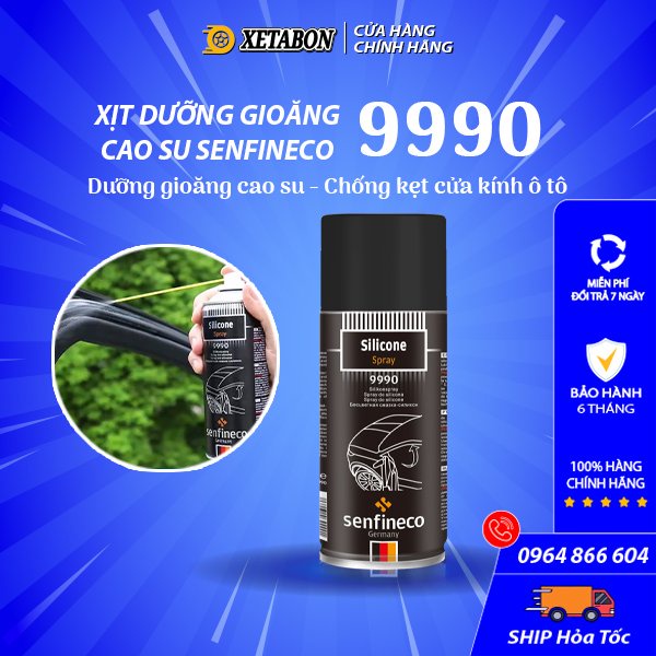 Mua Xịt dưỡng gioăng cao su, chống kẹt cửa kính ô tô Senfineco 9990 ...