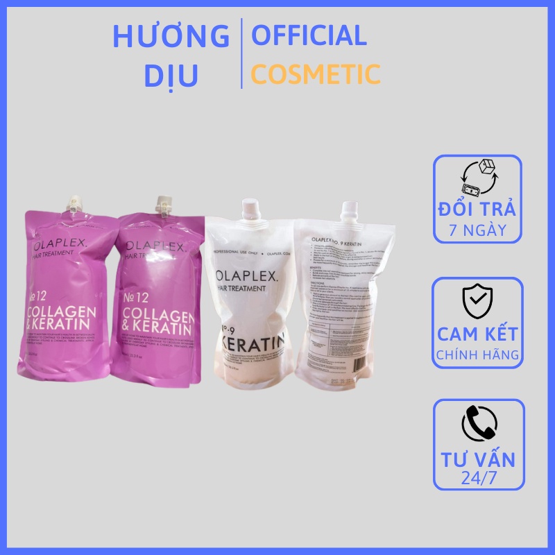 Hấp Ủ Phục Hồi Tóc Hư Tổn Nặng Keratin Collagen OLAPLEX NO.12 1000ml ...