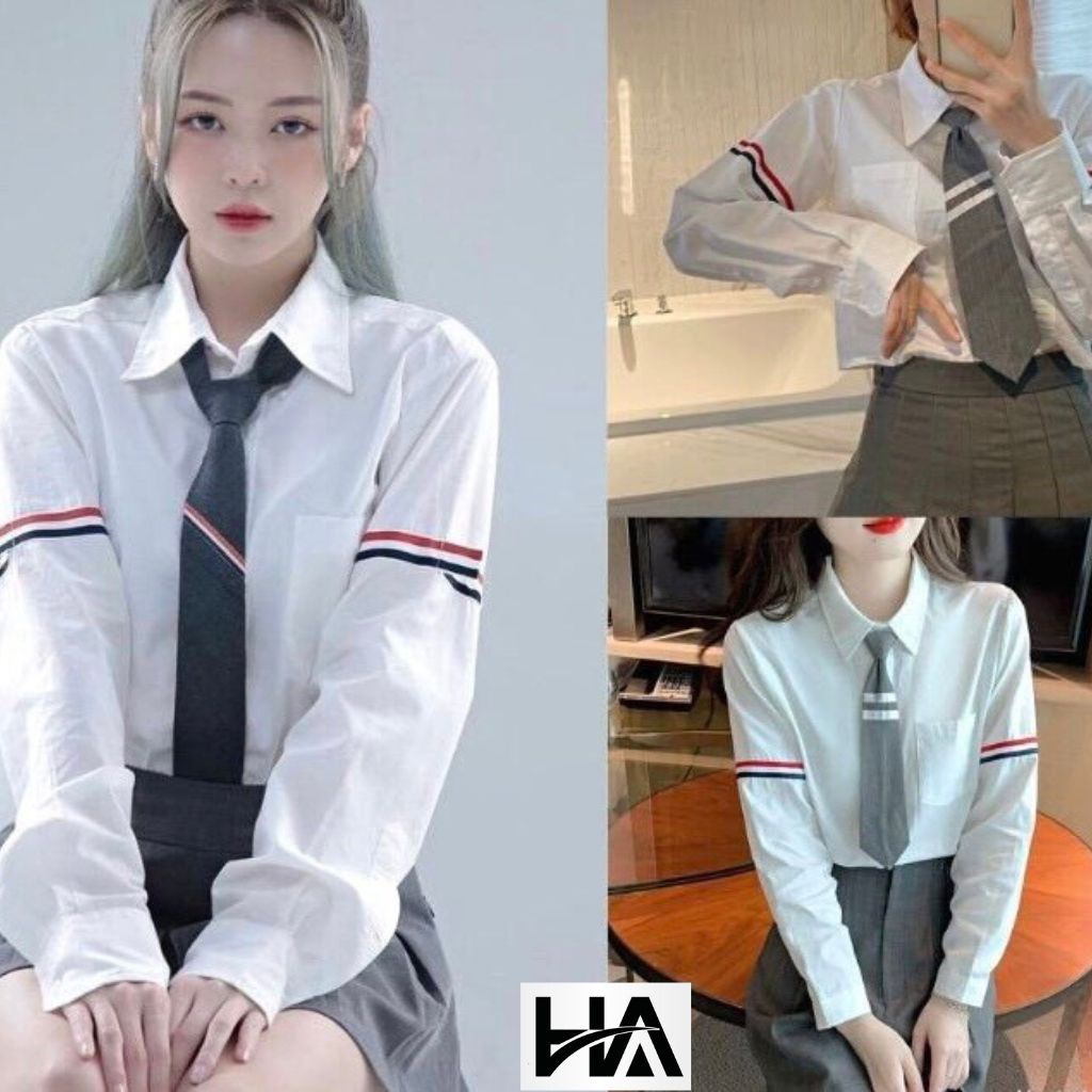 Mua Áo sơ mi thom browne HA207 trắng hot bán chạy nhất thị trường áo sơ ...
