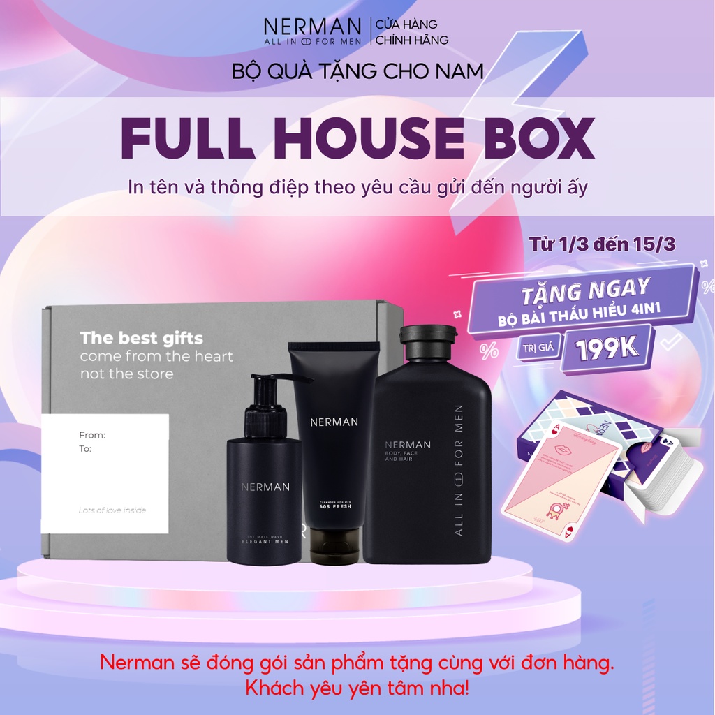 Nhập COSNM33-10 đơn 400kBộ quà tặng nam giới FULL-HOUSE BOX Nerman-Sữa ...