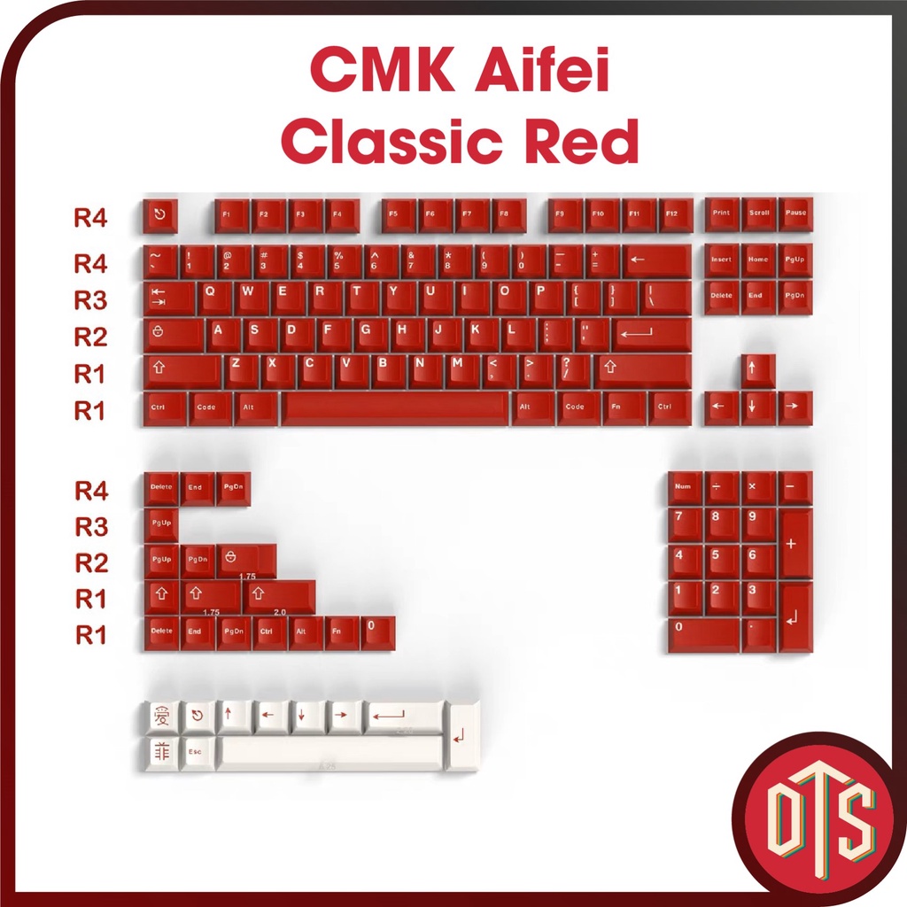 Keycap WS Basic Red/Yellow - Bộ nút bàn phím cơ | Kit Buy