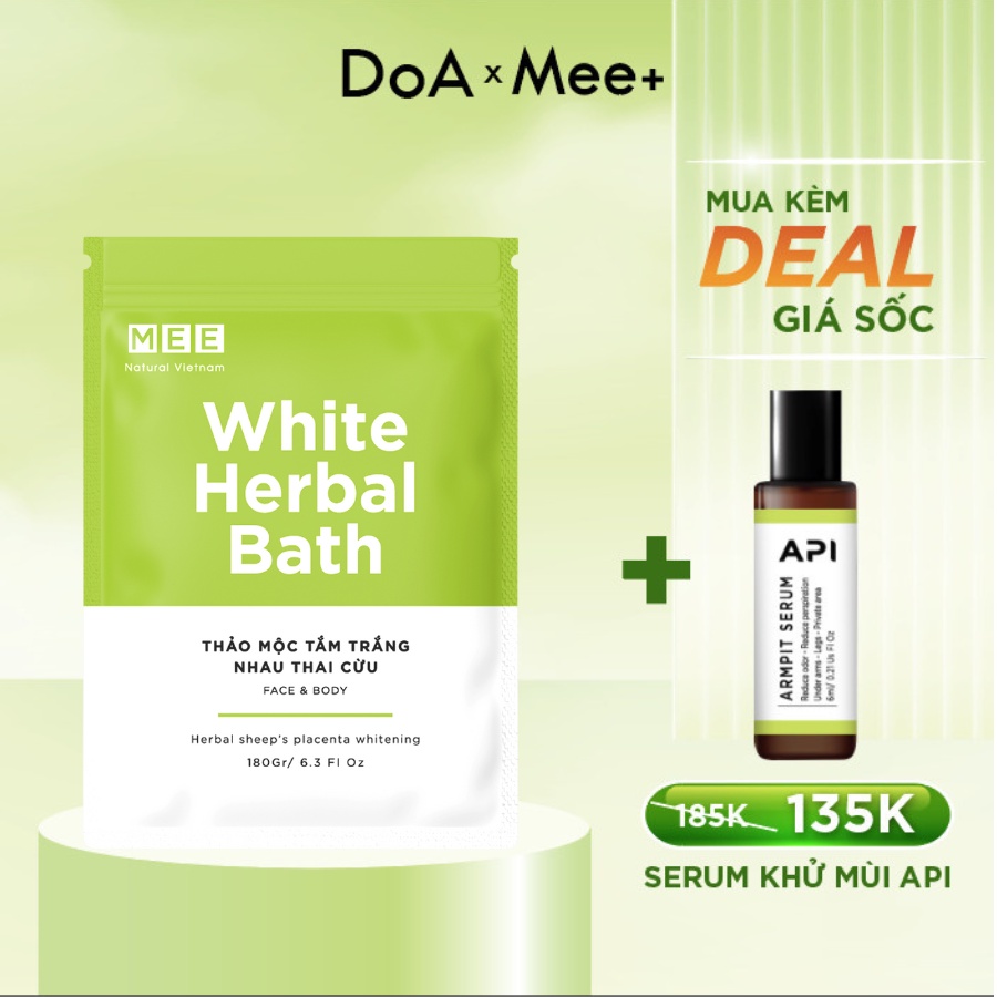 Tắm trắng body thảo mộc MEE NATURAL - Ủ trắng body nhau thai cừu dưỡng ...