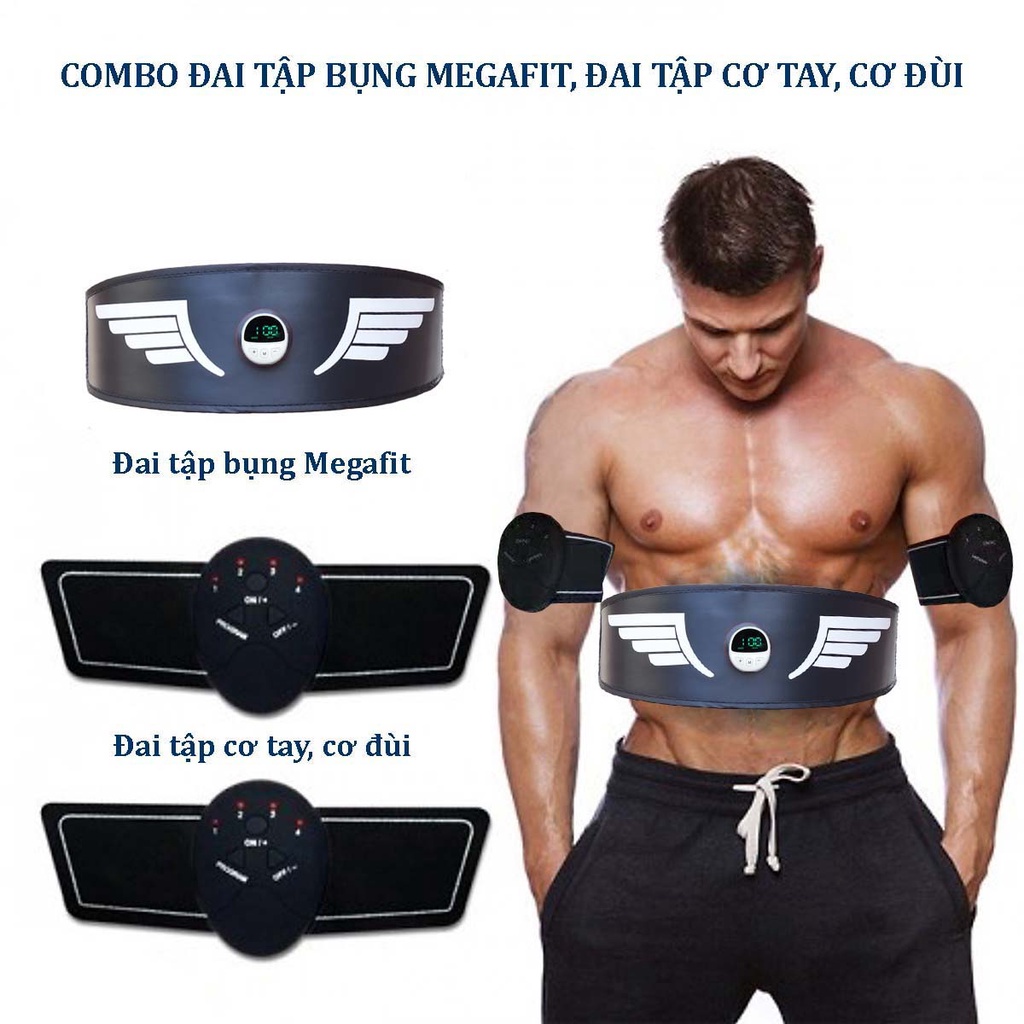 Mua Combo Đai Tập Bụng MEGAFIT SPORT Kết Hợp Đai Tay, Đai Đùi Giúp Giảm ...