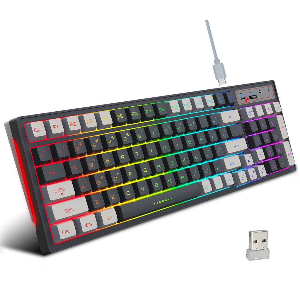 Mua Bàn phím L900 không dây giả cơ 96 phím led RGB sử dụng laptop, máy ...