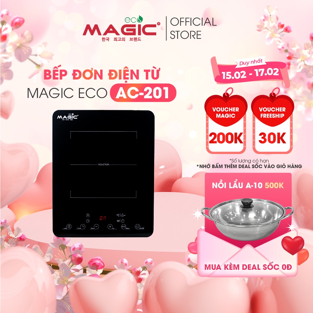Bếp Điện Từ Magic Eco AC-201, bảo hành chính hãng | Shopee Việt Nam