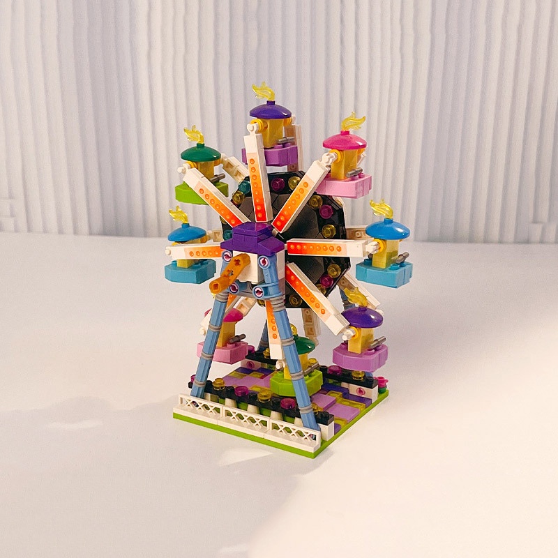 Mô hình lắp ráp building blocks LOZ mô hình động cơ-Pirate ship-ferris ...