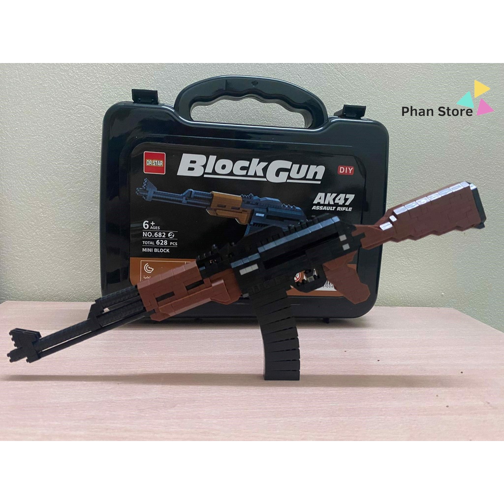 Mua (Tặng búa) Bộ đồ chơi lắp ráp mô hình kiểu LEGO súng AK47 Assault ...