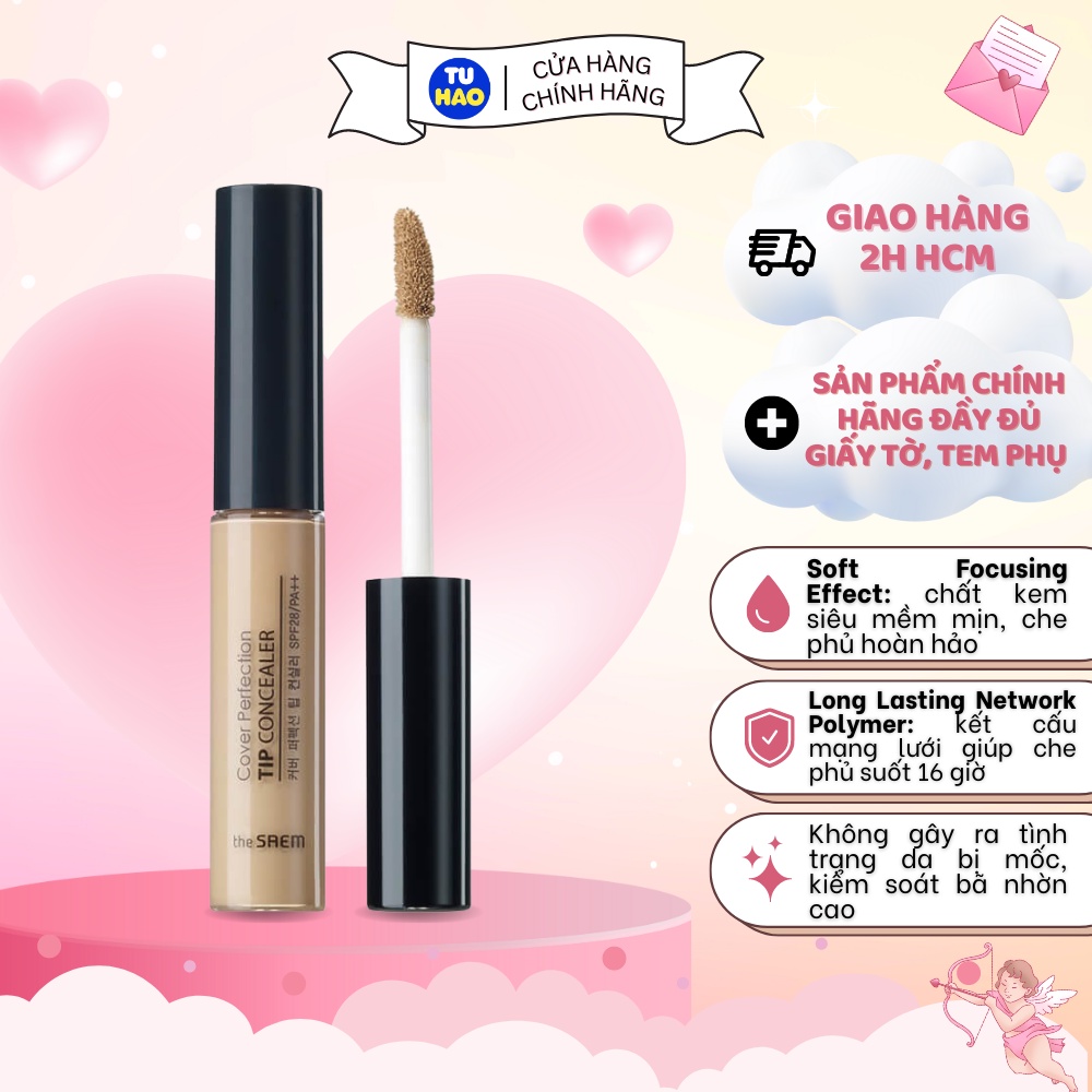 Che khuyết điểm The SAEM Cover Perfection Tip Concealer - CKĐ The Saem ...