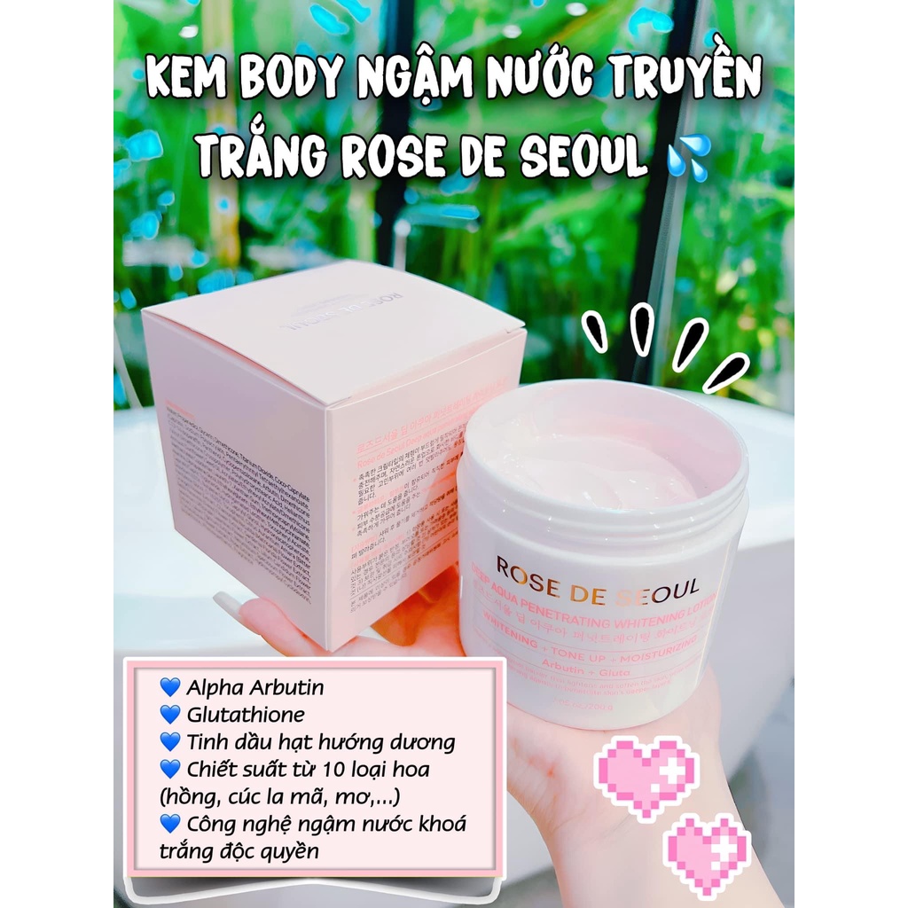 Mua Kem body rose de seoul 200g hạn 2026 Dưỡng Ẩm, Dưỡng Trắng, Không ...