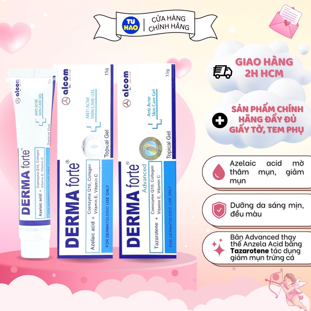 Gel Mờ Thâm Mụn Gamma Derma Forte Giảm Viêm 15g | Shopee Việt Nam