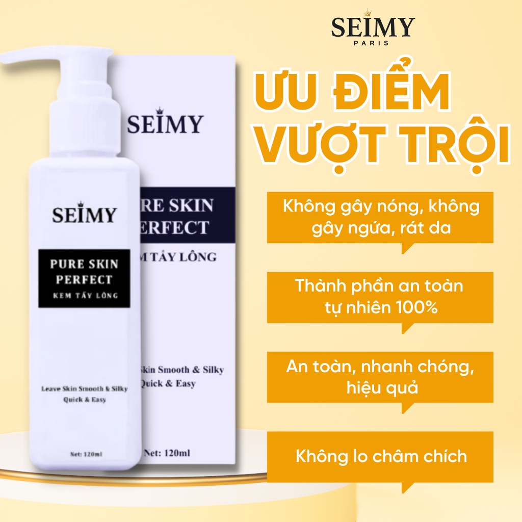 Mua Kem Tẩy Lông An Toàn Seimy - Pure Skin Perfect tẩy mọi loại lông ...