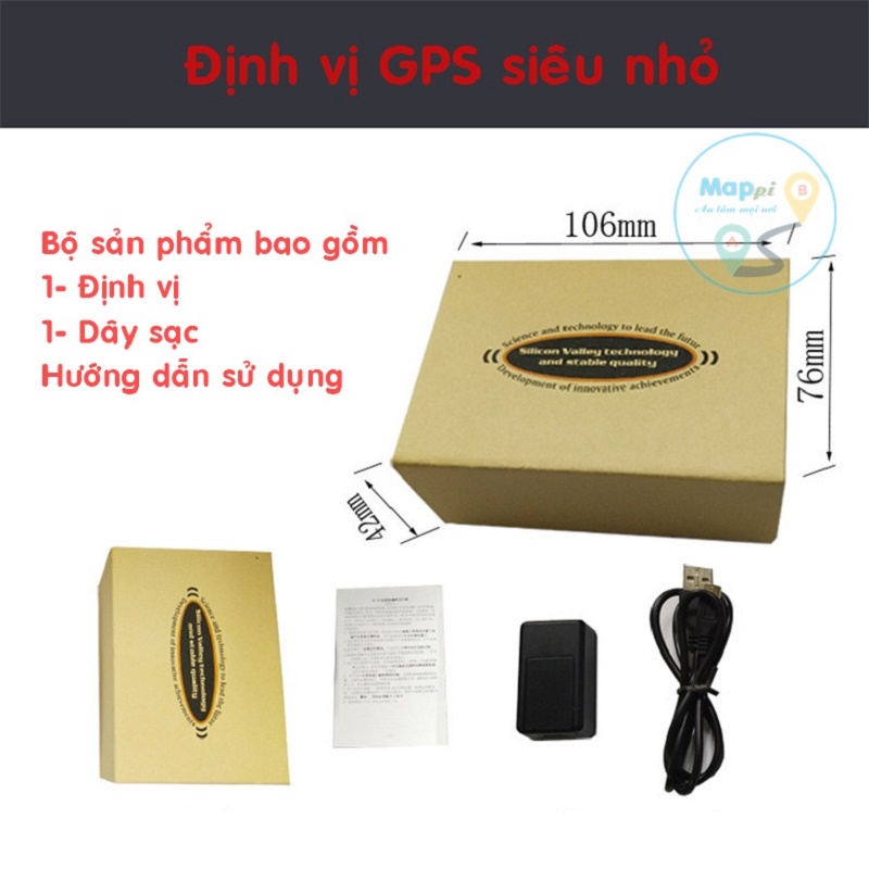 Mua Thiết bị dinh vi, định vị mini dấu kín có nam châm giá rẻ nhất ...