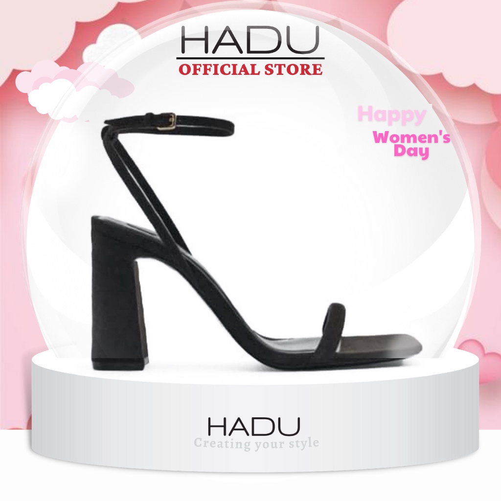 Giày cao gót đế vuông 10cm quai ngang GV Nomi Basic HADU M948 - MixASale