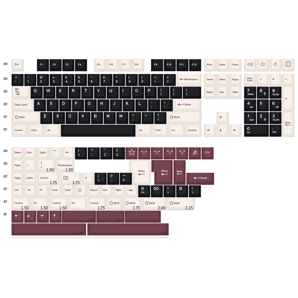 Keycap CMK Romeu/ Cmk Roma 173 nút cho bàn phím cơ | Kit Buy
