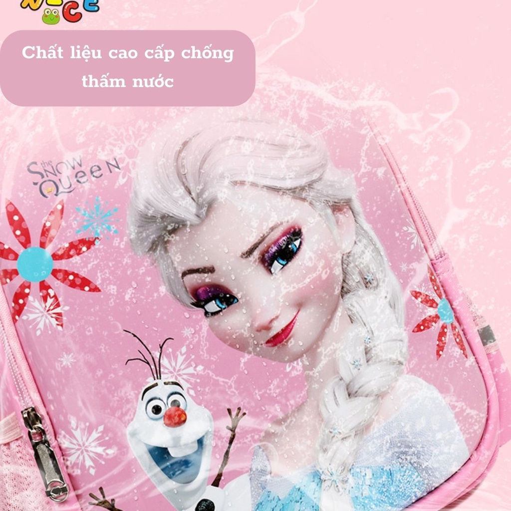 Mua Balo cho bé gái mầm non, cặp sách elsa hình công chúa kitty, elsa ...