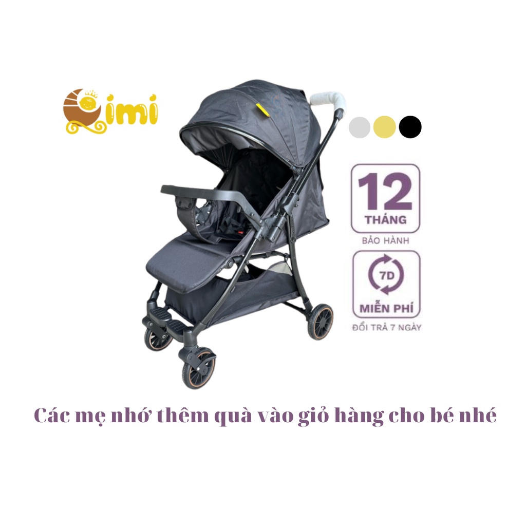 Xe đẩy gấp gọn cho bé sơ sinh Qimi 2 chiều cao cấp | Shopee Việt Nam