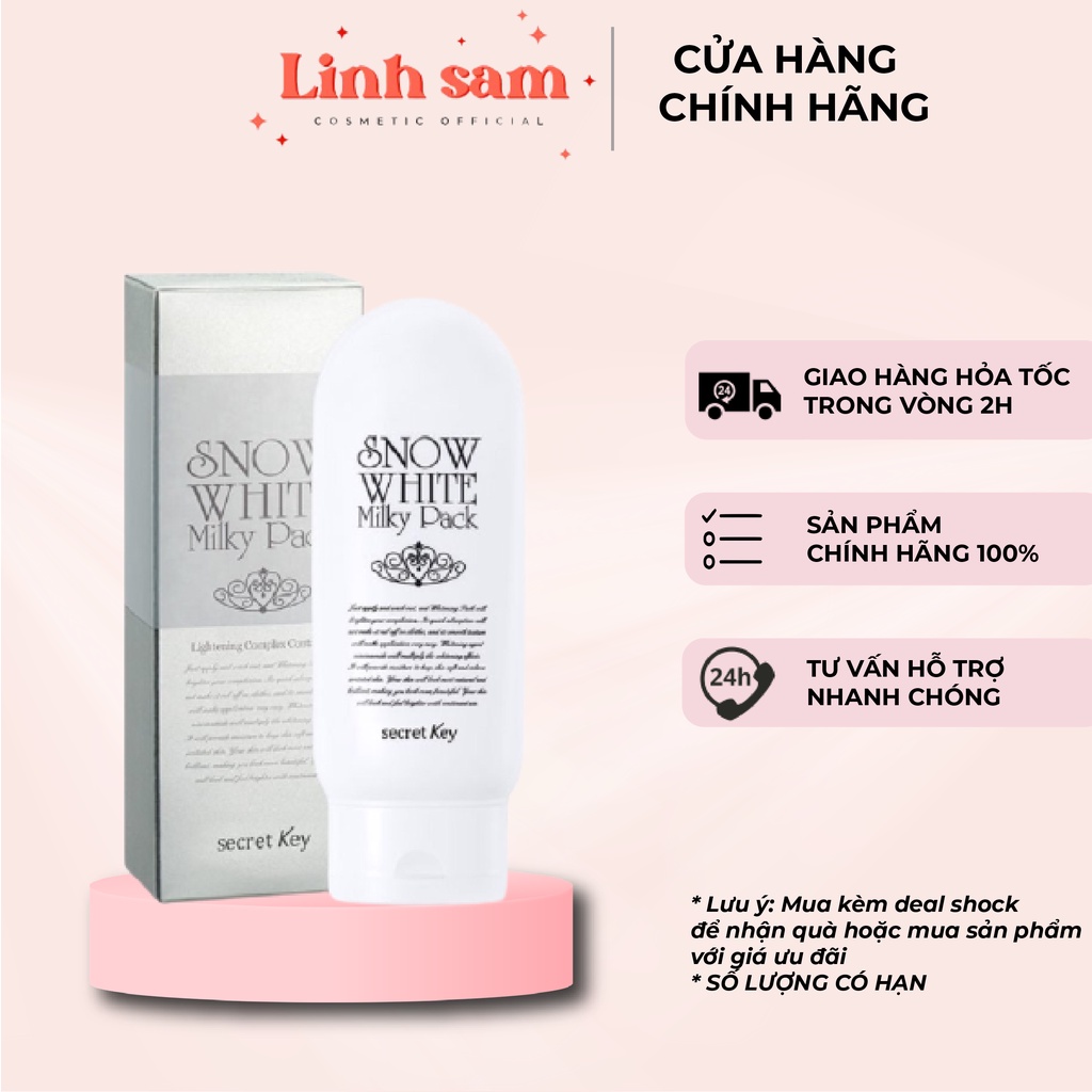 Mua Kem Dưỡng Trắng Secret Key Body Snow White Milky Pack 200g giá rẻ ...