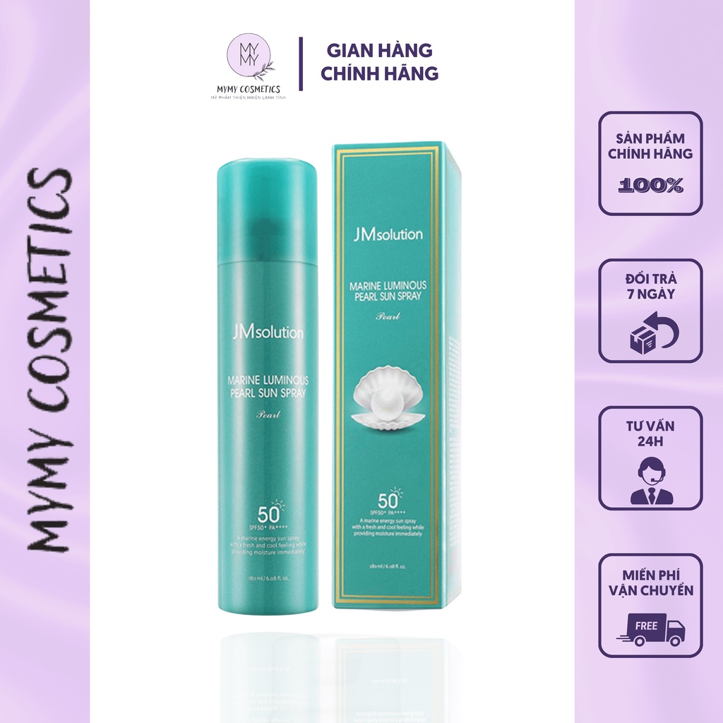 Xịt Chống Nắng JM Solution Marine Luminous Pearl Sun Spray Pearl Bảo Vệ ...