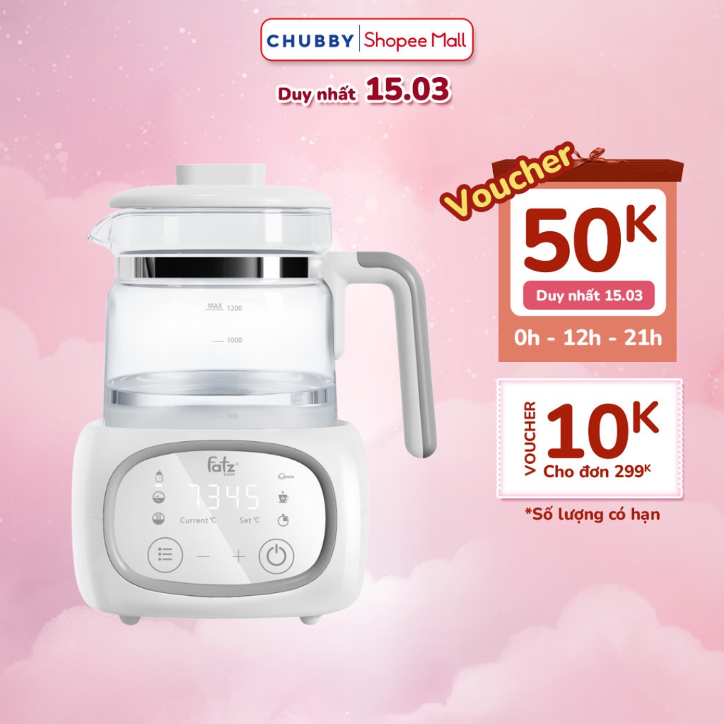 Máy Đun Và Hâm Nước Pha Sữa Điện Tử Quick 9 FATZ BABY 1.2L Nguồn Điện ...