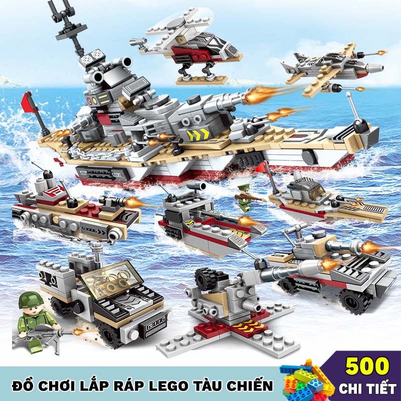 Mua Mô hình lắp ráp lego Tàu Chiến Hải Quân TC500, Máy Bay, Thuyền dành ...