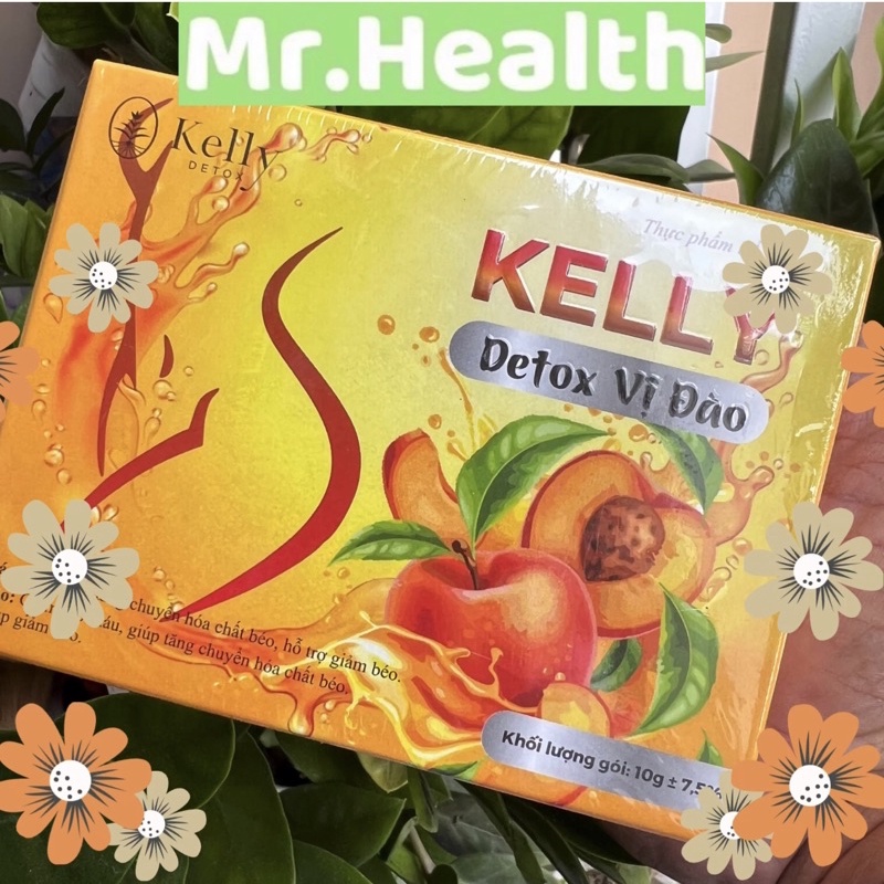 Trà đào giảm cân Kelly Detox mẫu mới , thanh lọc cơ thể, cảm soát cân ...