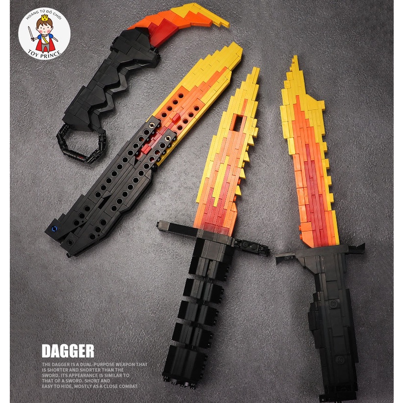Mua ĐỒ CHƠI LẮP RÁP KIỂU LEGO MÔ HÌNH DAO BUTTERFLY/ BAYONET/ KARAMBIT ...